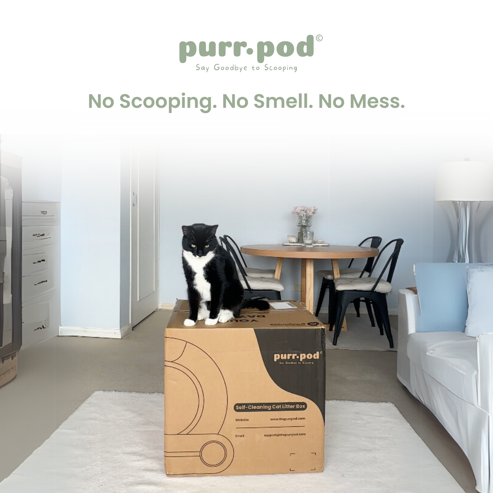 Purr-Pod™ Automatic Litter Box