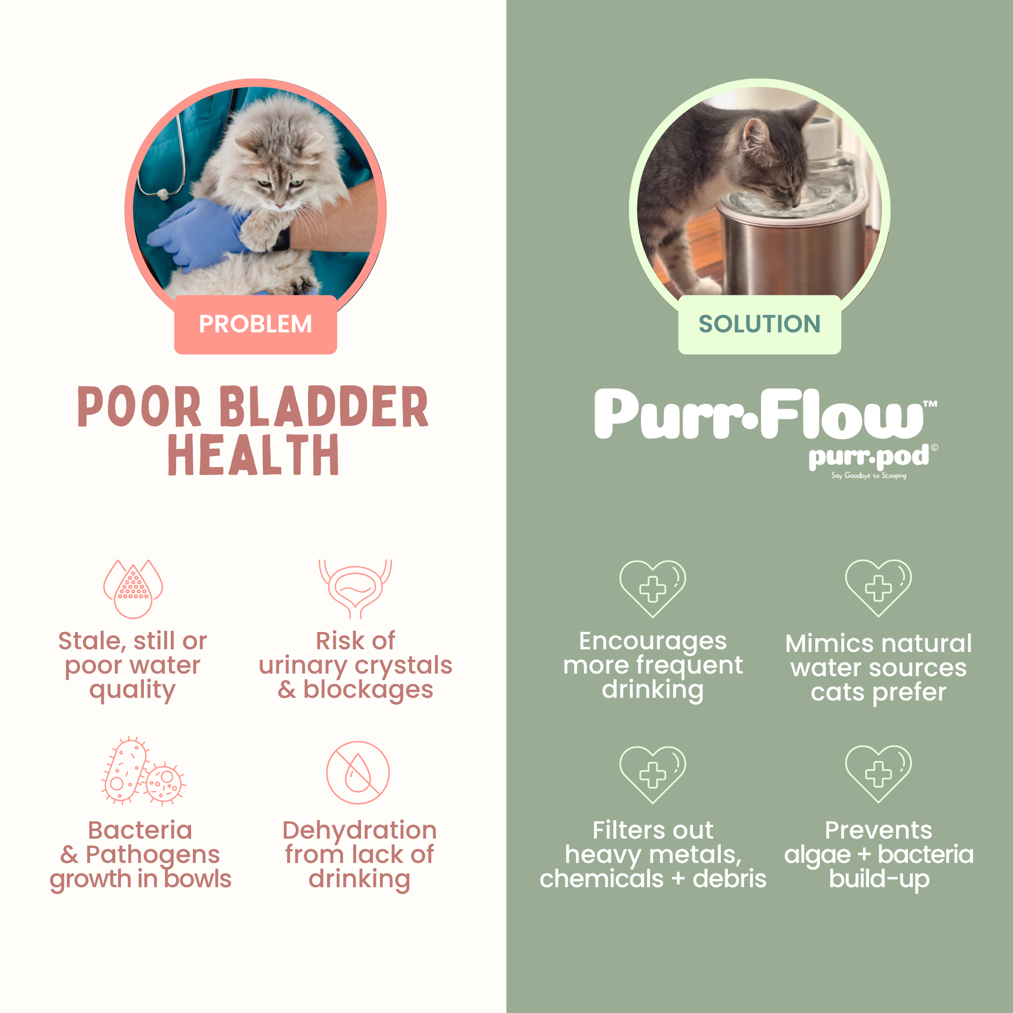 Purr-Flow™ Water Fountain – Purr-Pod